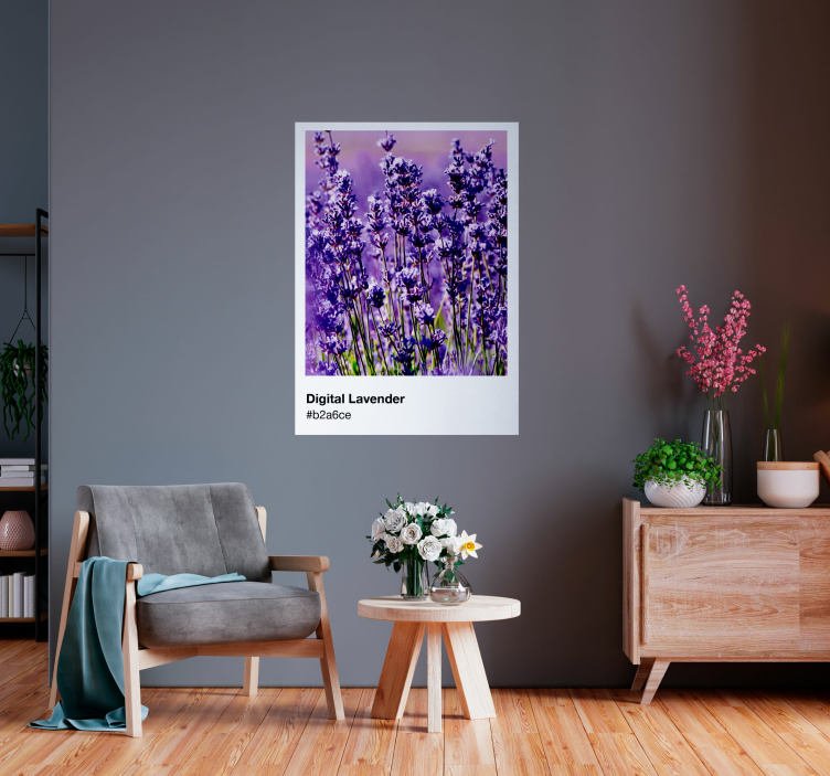 Póster pantone digital lavanda - TenVinilo