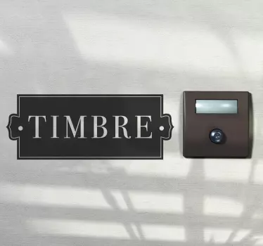 Pegatinas para timbres - TenVinilo